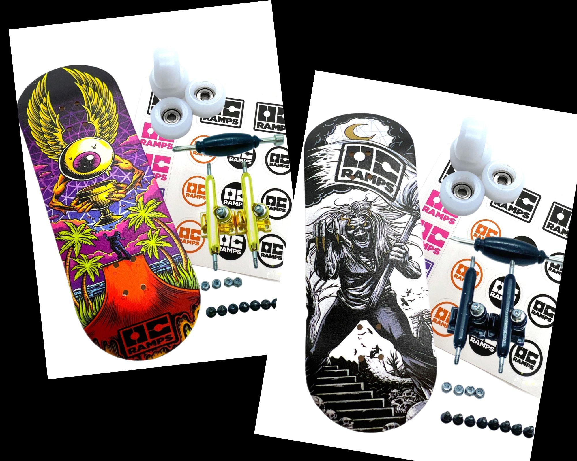 OC Ramps Fingerboard Completes: Pro Quality, DIY Setup, Unique Graphics