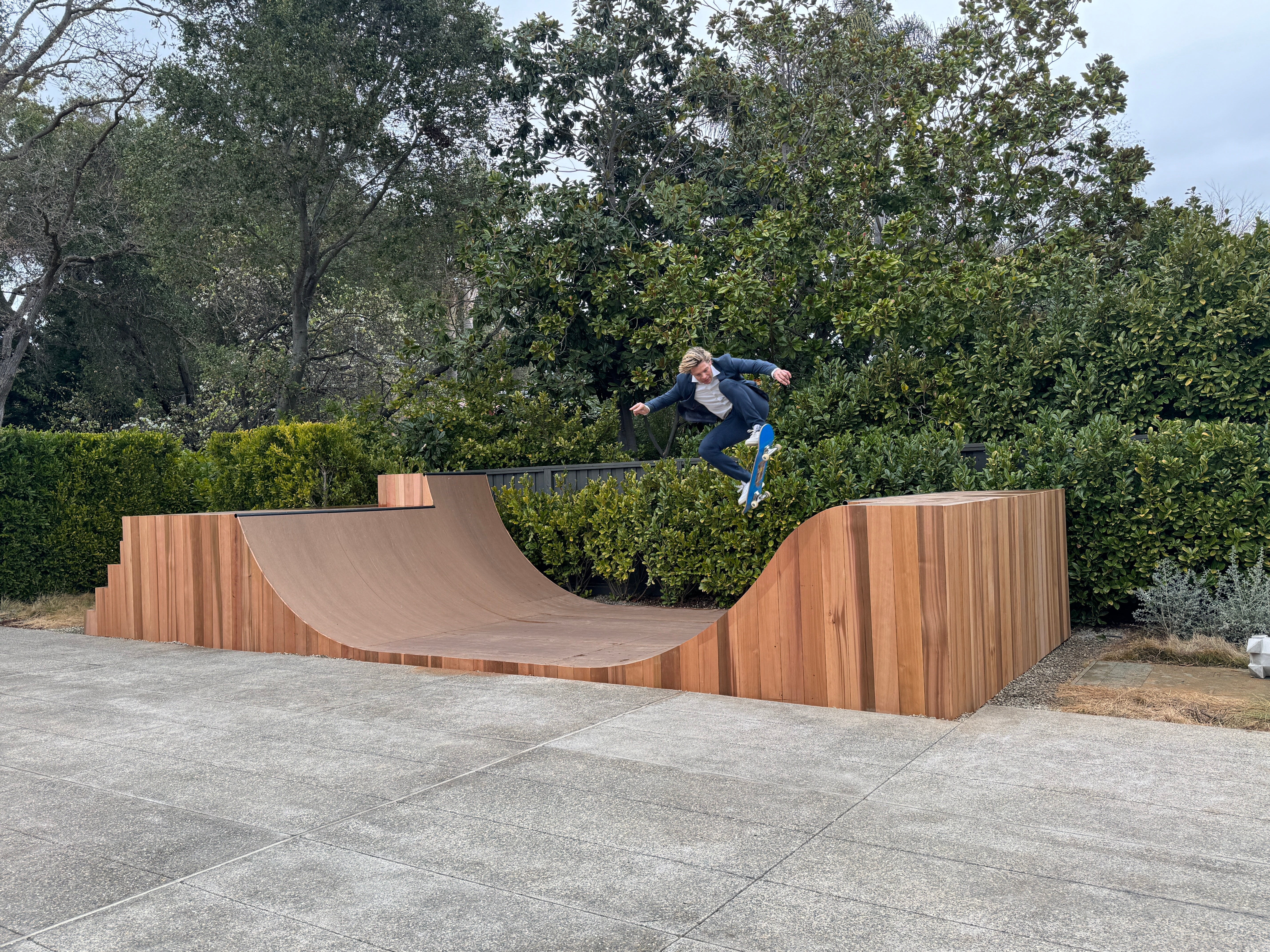 Custom Backyard Mini Ramp Build in Silicon Valley by OC Ramps